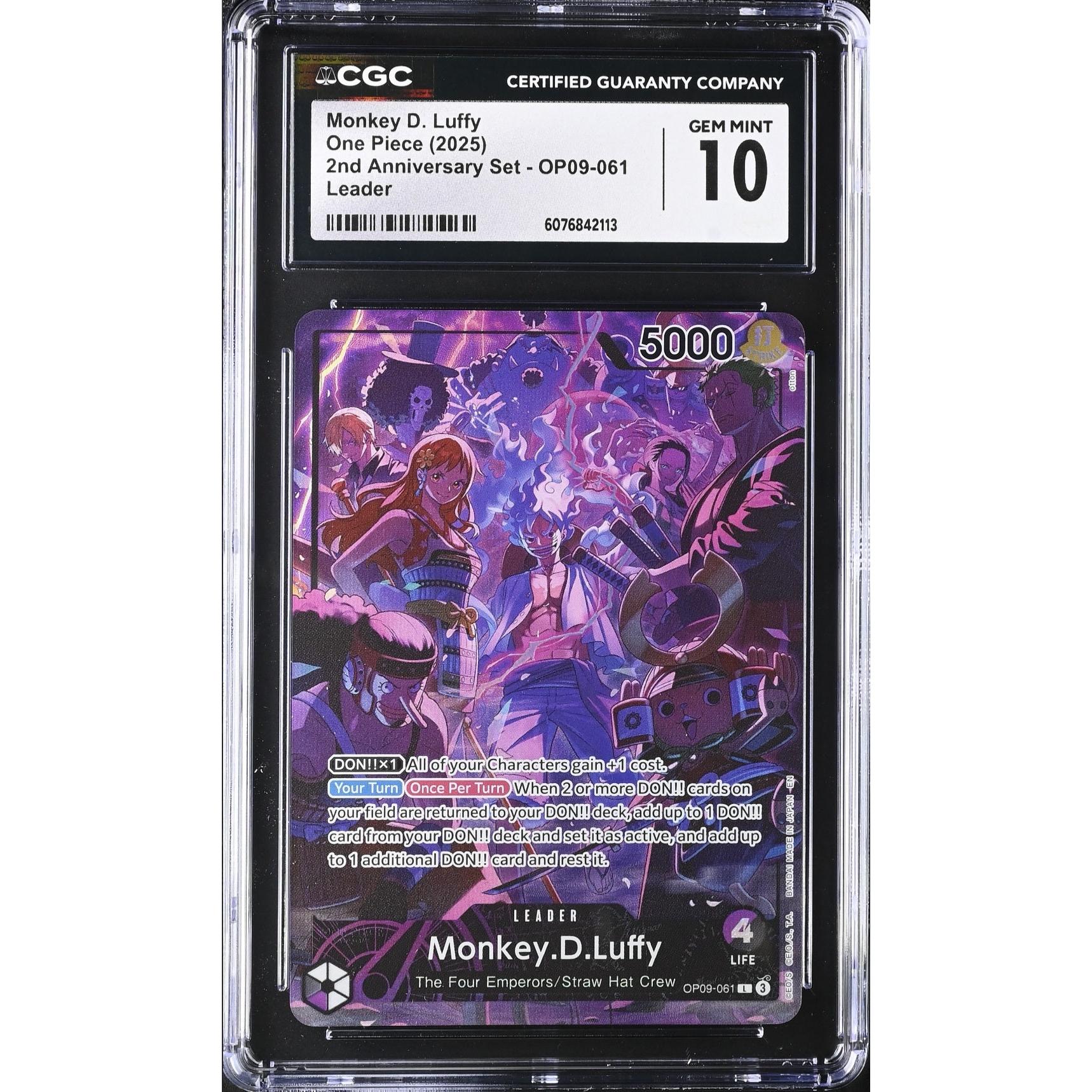 CGC 10 | One Piece Monkey.D.Luffy (P-043) Shonen Jump 2023 Japanese ...
